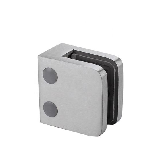 Heavy Duty Stainless Steel 12mm Glass Railing Systems Glass Clamp