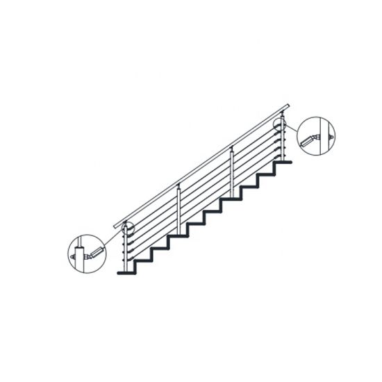 Outdoor Wire Rope Railing System Cable Railing Kit for Patio